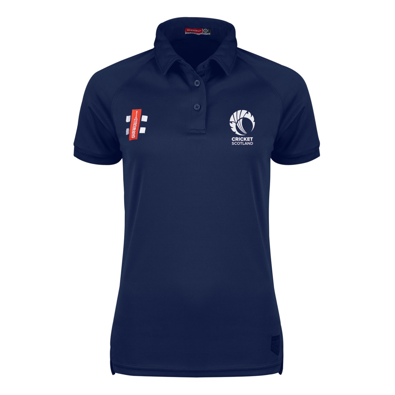 Cricket Scotland Women's Navy Matrix V2 S/S Polo Shirt